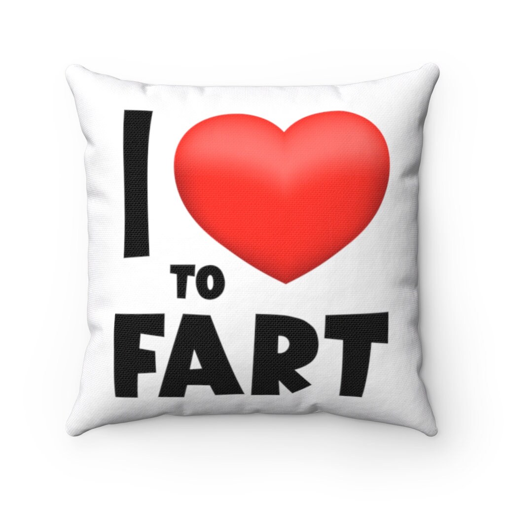 I Love to Fart Pillow I Heart Farting Cozy Fart Throw - Etsy