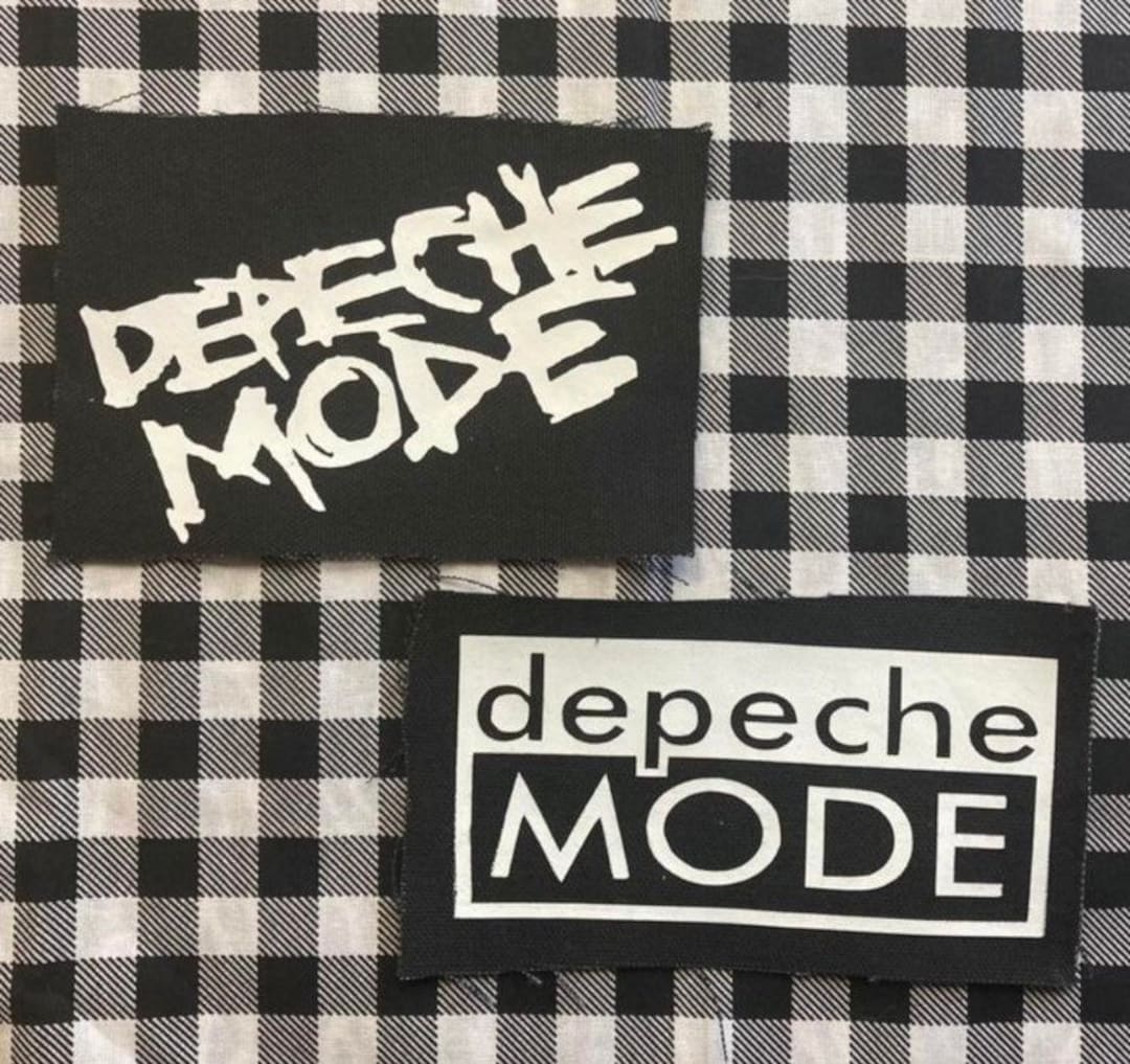 Depeche Mode Band Logo Sew on Black Fabric Patch - Etsy
