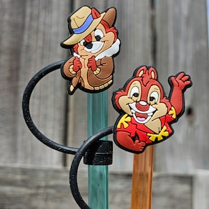 Chip and Dale Rescue Rangers Straw Topper: 8mm & 10mm Sizes (sold ...