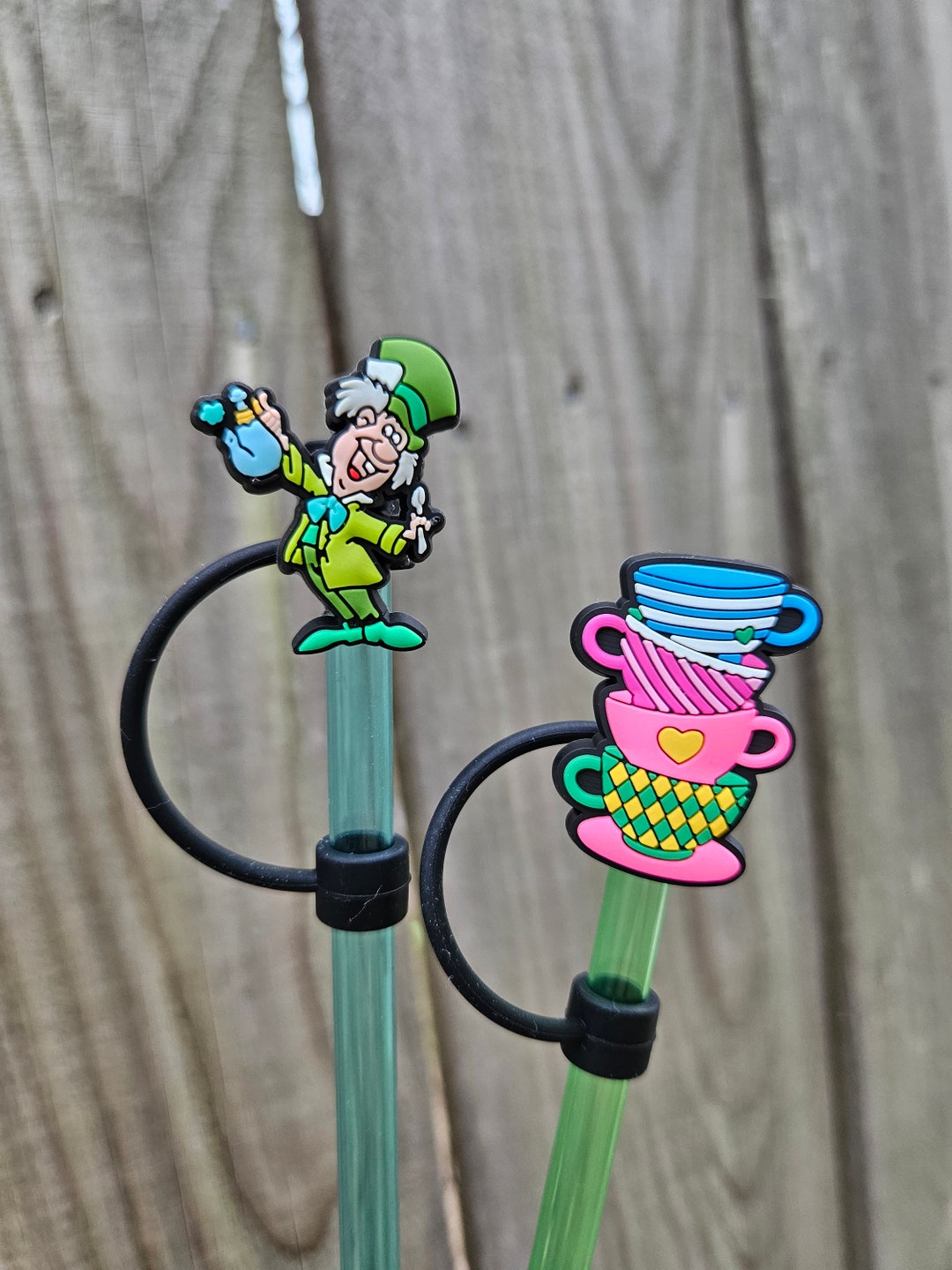 Tea Party Straw Toppers 8mm and 10mm - Etsy