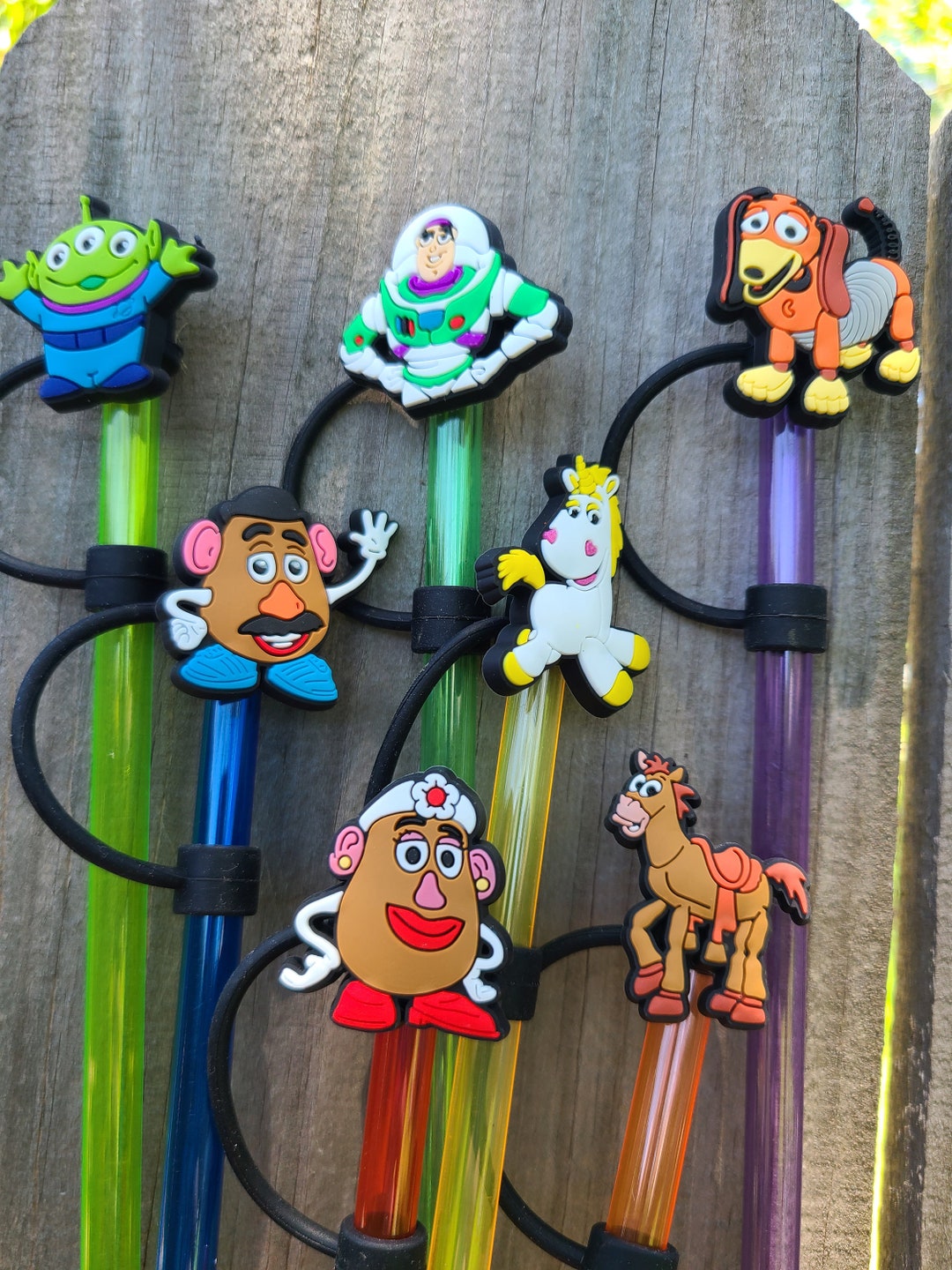 Toy Story Straw Toppers - Standard Straw Size (8mm) and Large (10mm) - Etsy