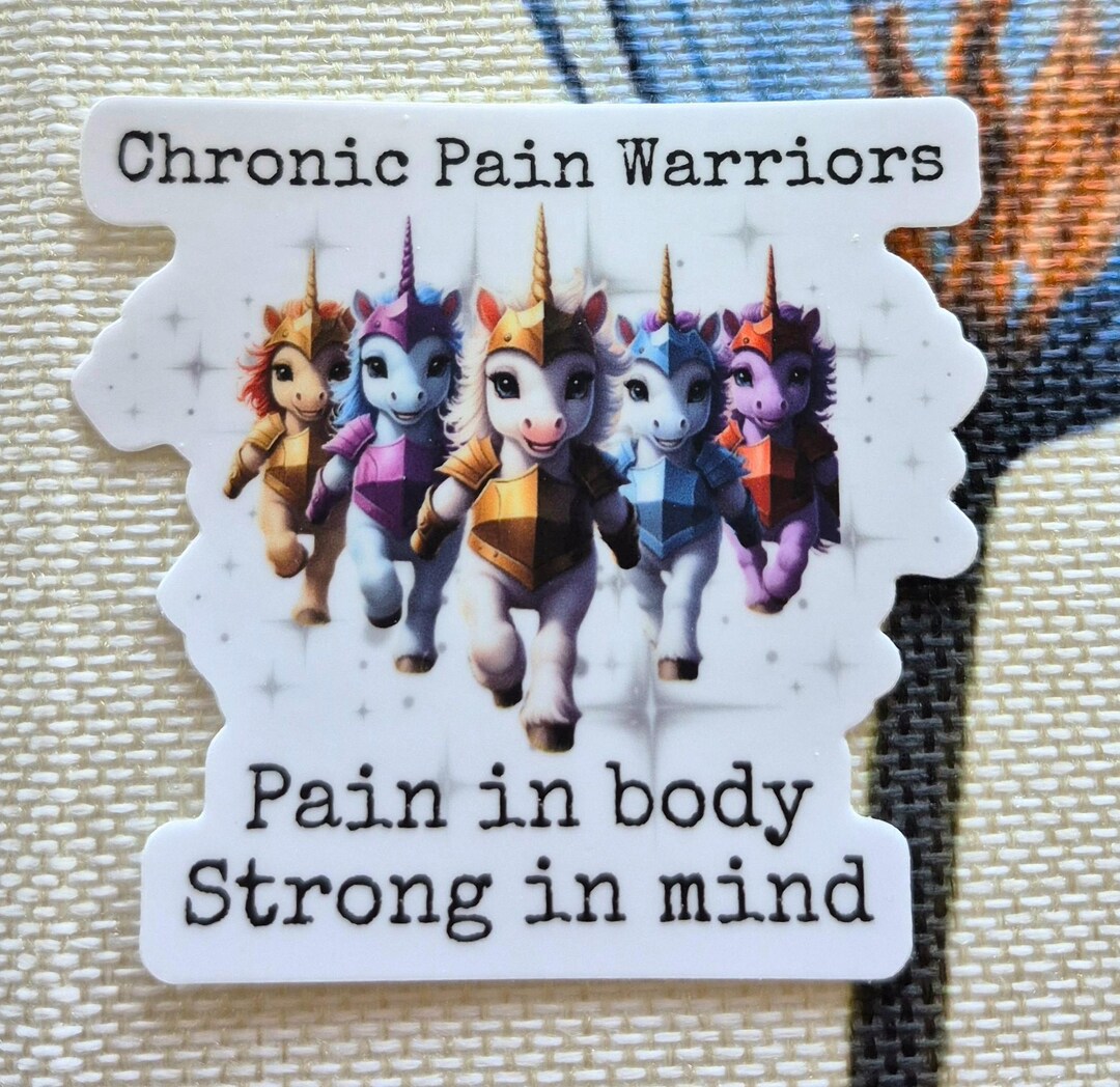Sticker, "chronic Pain Warriors" Sticker, Chronic Pain Awareness ...