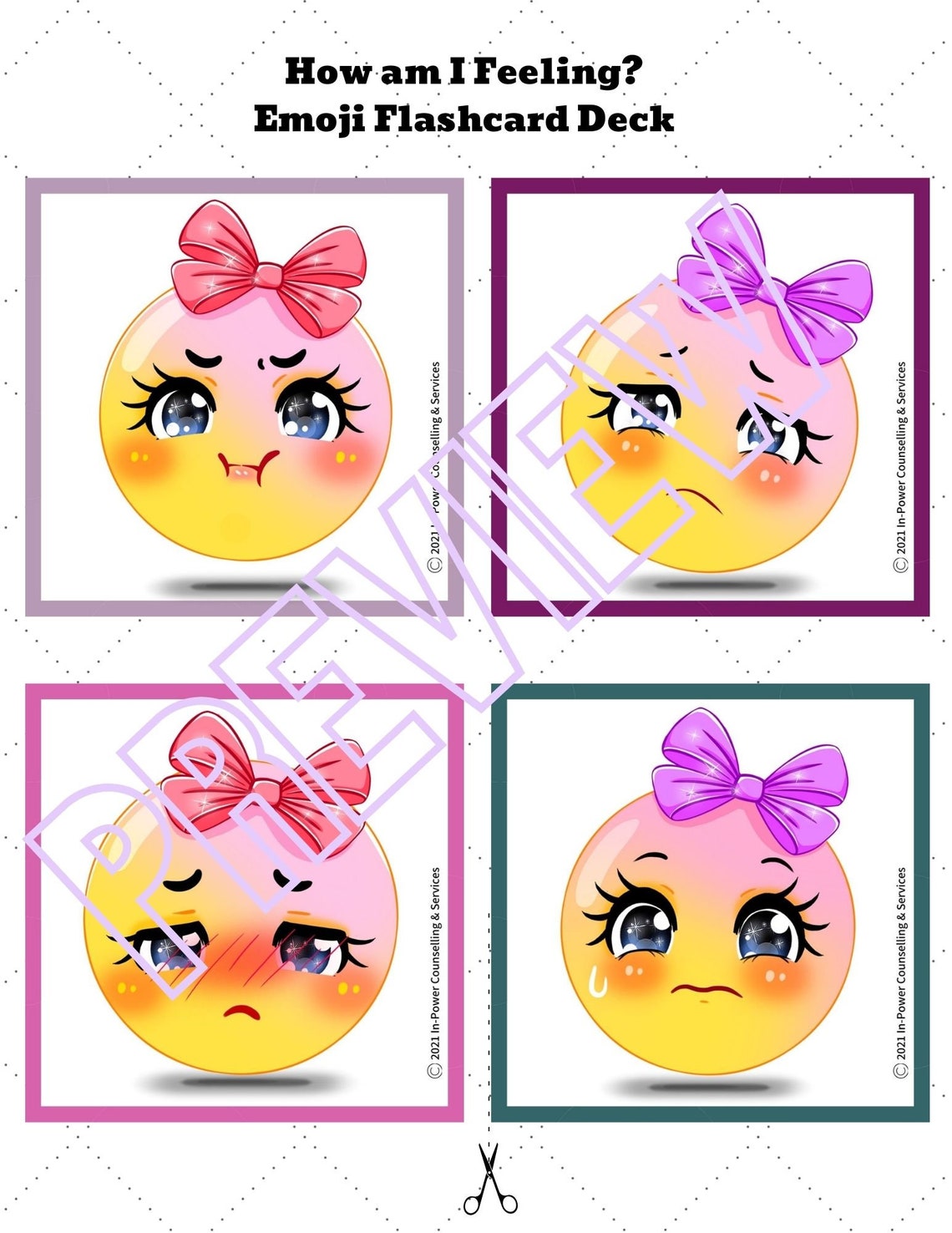 Feeling Cards, Feelings Deck, Emoji Flashcard Deck, Therapy PDF ...