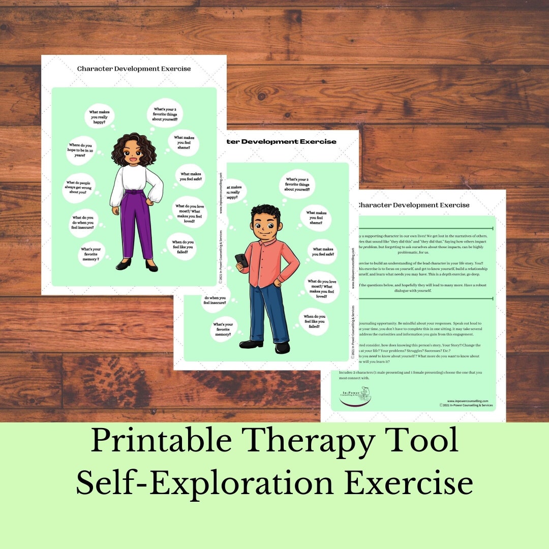 Self-exploration Exercise, Therapy PDF, Self-love, Mindfulness Journal ...