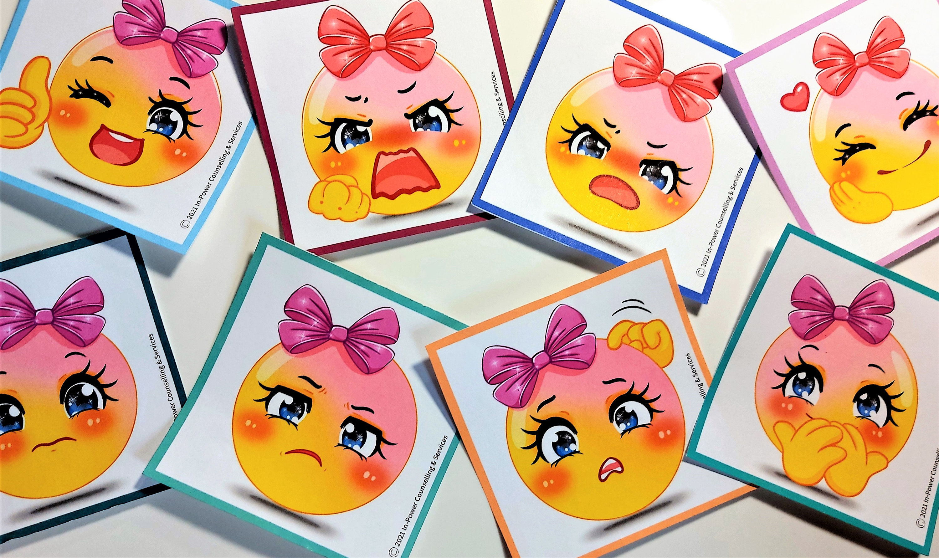 Feeling Cards, Feelings Deck, Emoji Flashcard Deck, Therapy PDF ...