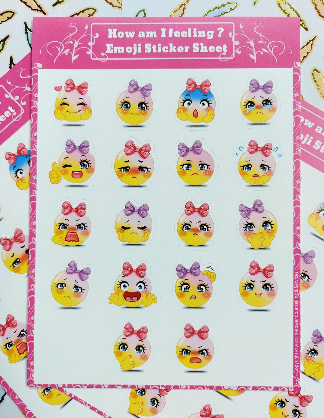 Feeling Stickers, How Am I Feeling? Emoji Stickers 3 Sheet Set ...