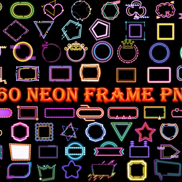 Neon Sign Clip Art - Etsy