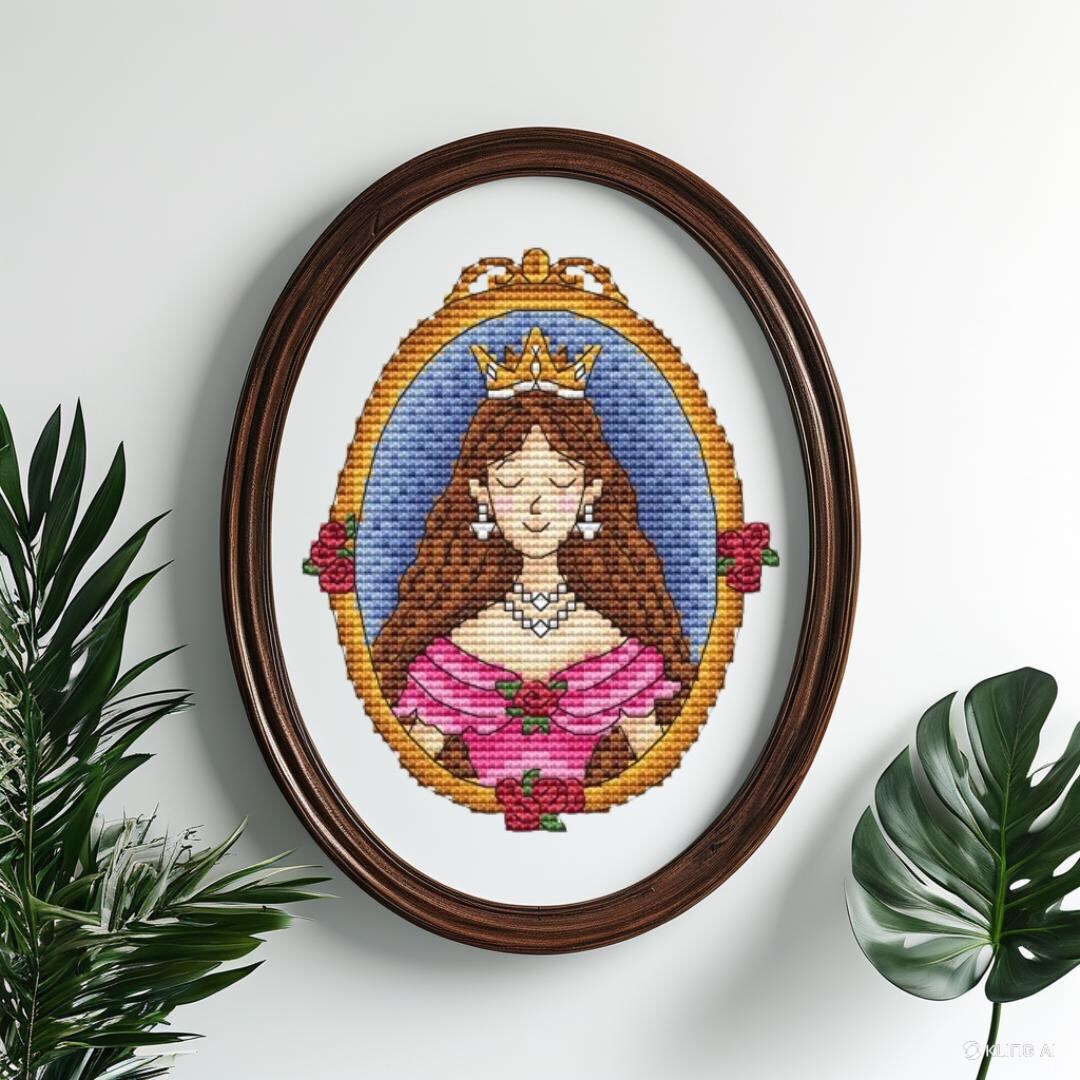 Cross Stitch Pattern Princess Embroidery, Enchanted Cartoon Characters ...
