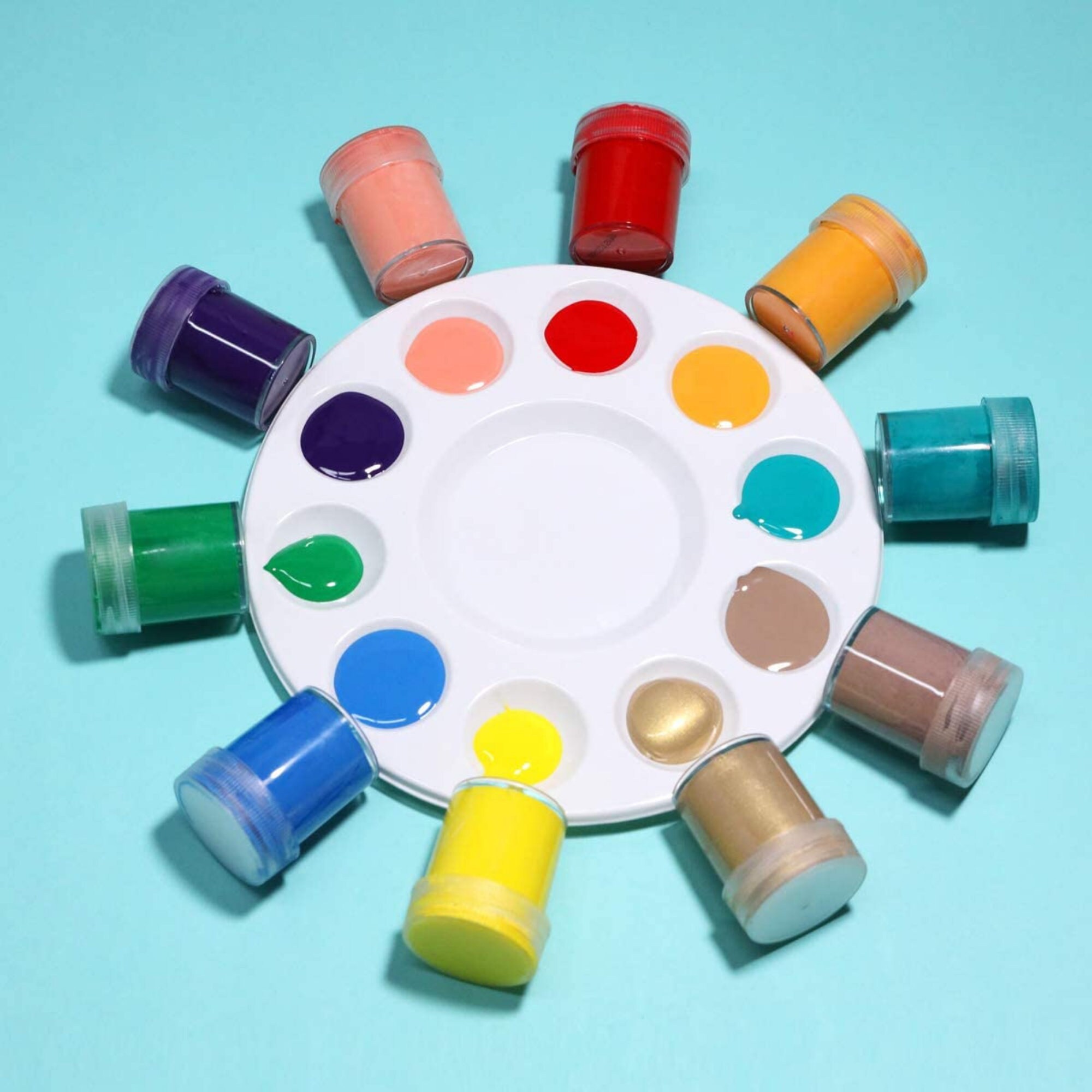 The Best Crafts: Creative Acrylic Paint Set, 24 Basics Colours 15ml ...