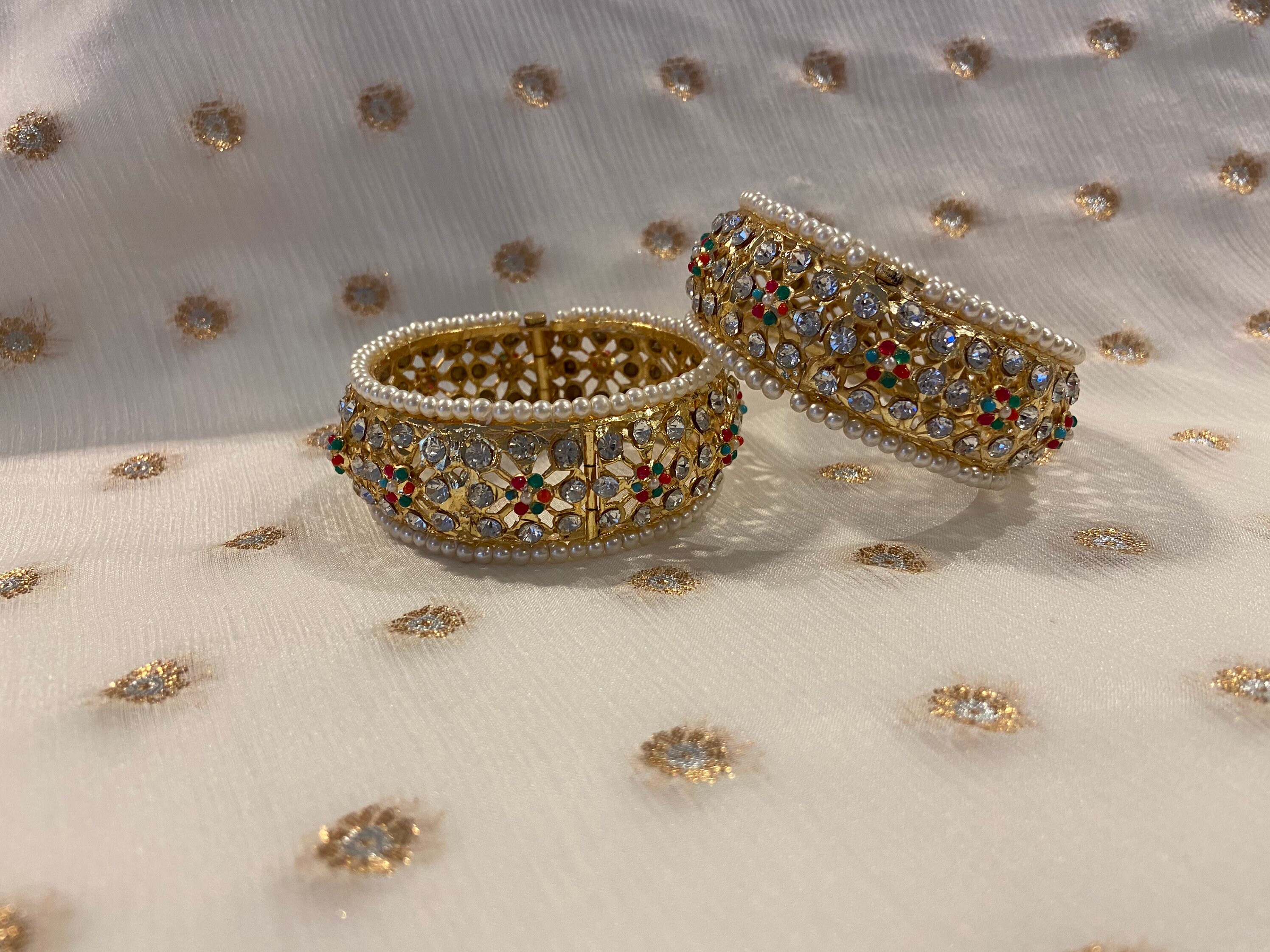 Hyderabadi Bangles Indian Gold Bangles - Etsy