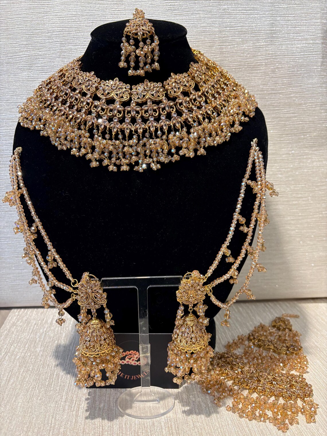 Pakistani Bridal Jewellery Set With Jhumar - Etsy