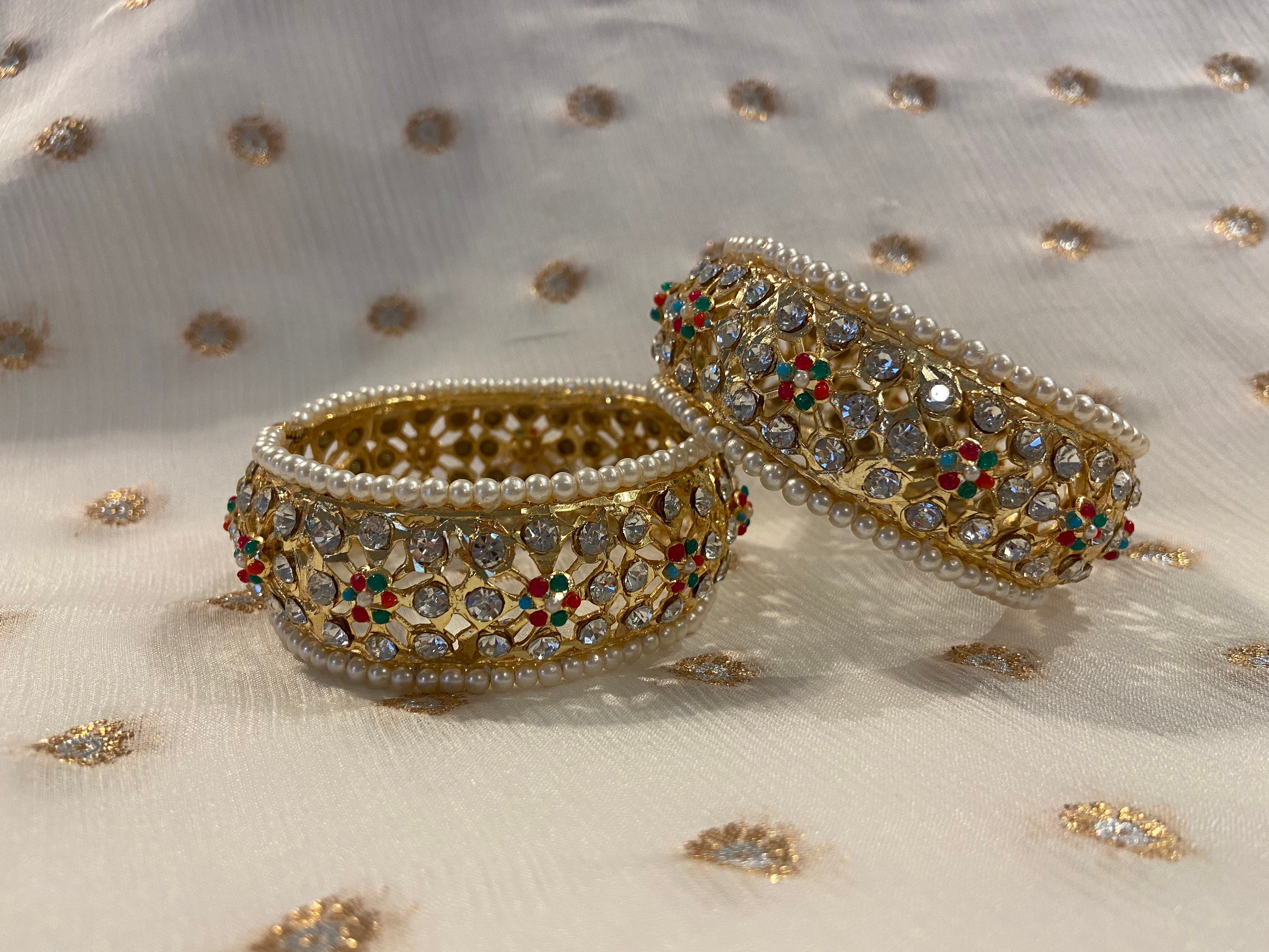 Hyderabadi Bangles Indian Gold Bangles - Etsy