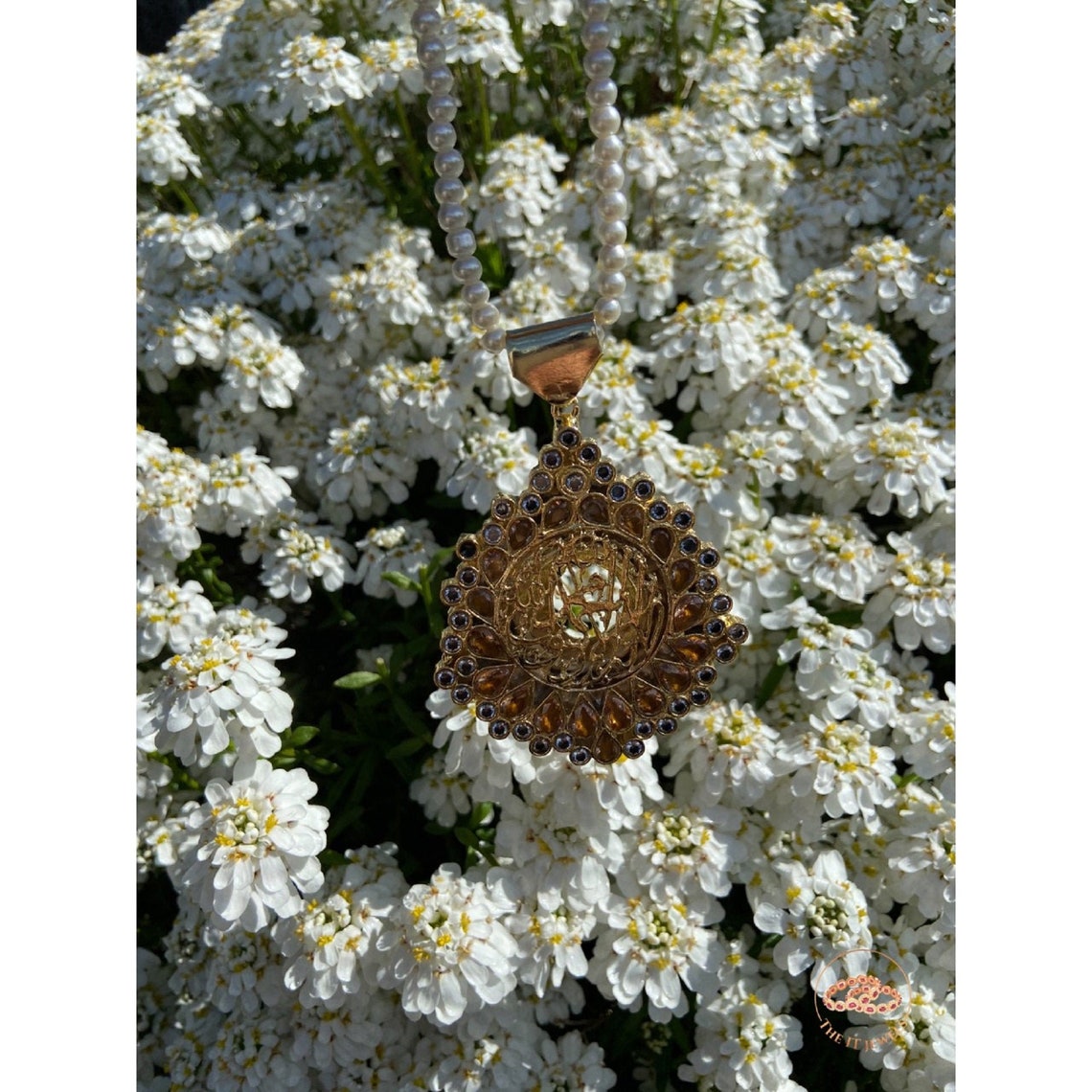 Islamic Necklace Kalima Kundan Necklace in Golden Shahadat | Etsy