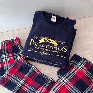 Polar Express Matching Family Christmas Pyjamas, XXL Pyjamas, Christmas ...