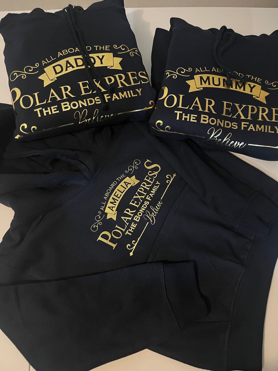 Polar Express Matching Family Christmas Hoodie, Christmas Eve Box ...