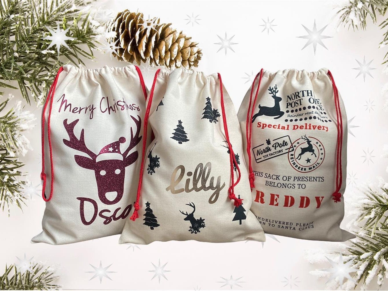 Personalised Santa Sack, Christmas Sack, Extra Large Santa Sack, Large ...