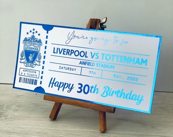 Fake Football Ticket - Etsy UK