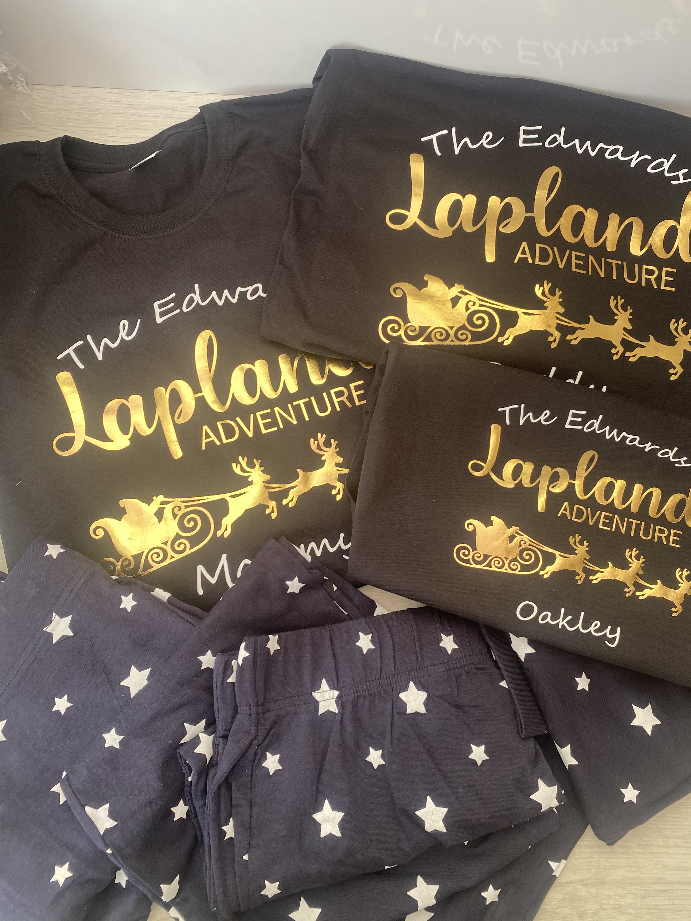 Personalised Lapland Family Christmas Pyjamas Christmas Eve - Etsy UK