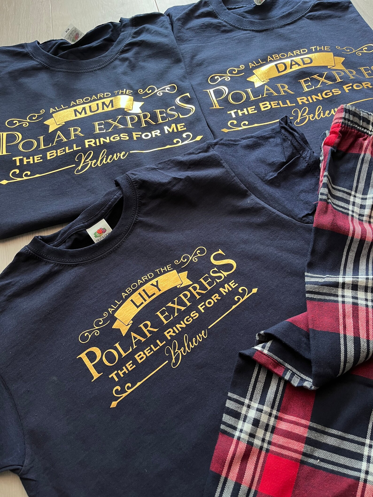 Polar Express Matching Family Christmas Pyjamas, XXL Pyjamas, Christmas ...