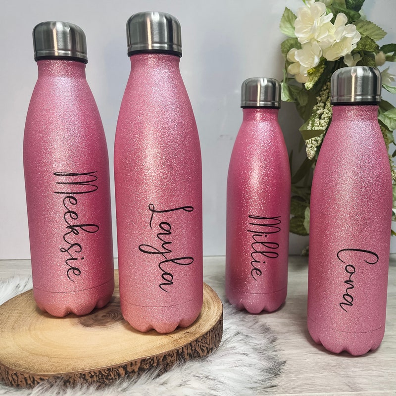 Glitter Water Bottle - Etsy