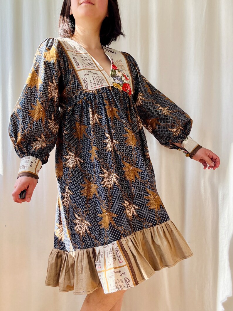 A Piece of Passion - Repurposed 1985 Calendar Linen and Vintage Batik ...