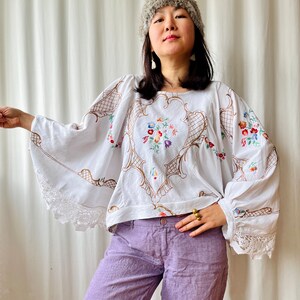 A Piece of Passion Angel Wings Tunic Repurposed From Hand Embroidered ...