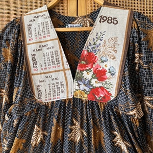 A Piece of Passion - Repurposed 1985 Calendar Linen and Vintage Batik ...