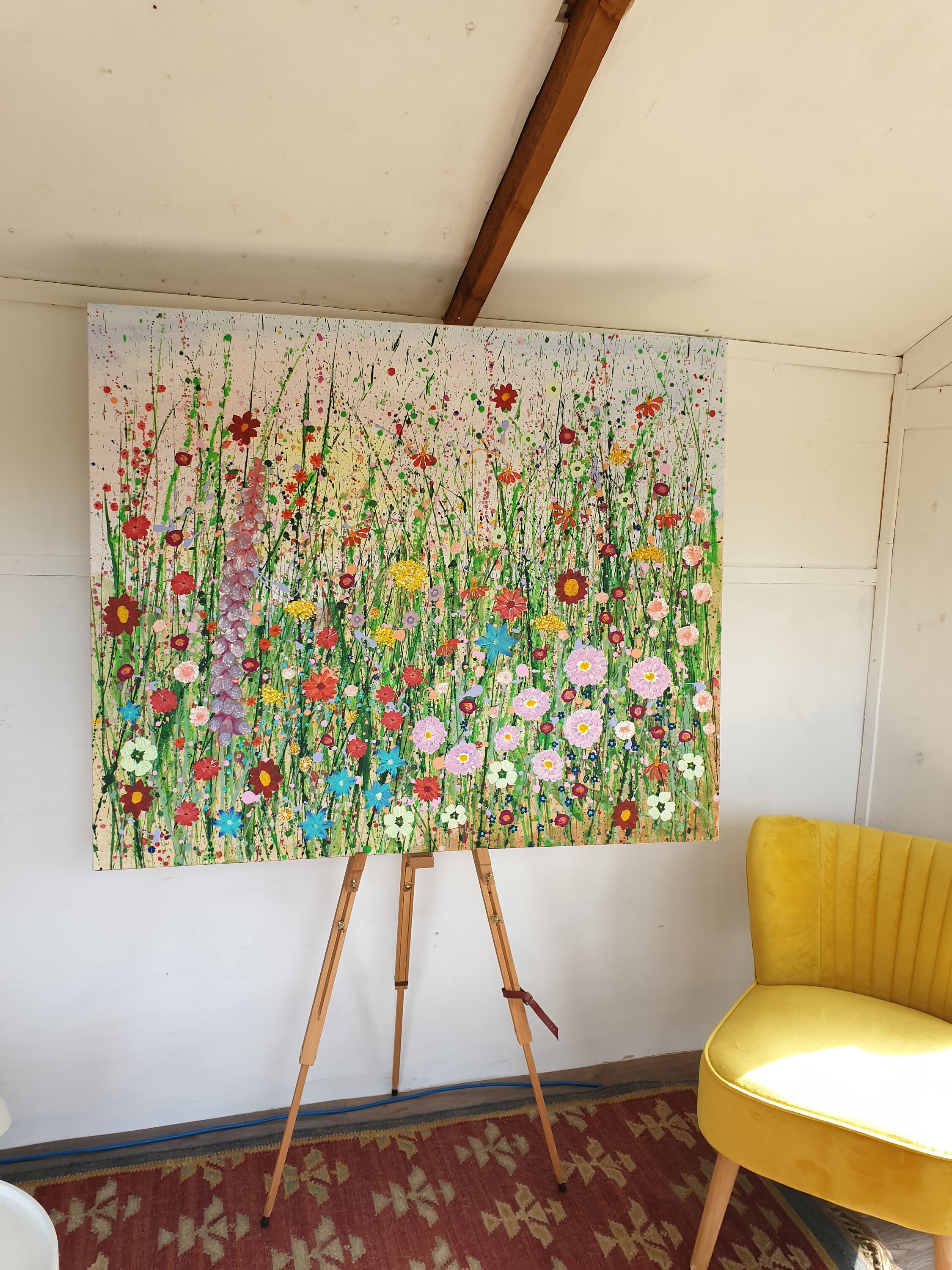 One of a Kind Art, Flower Paintings, Art Work, Paintings, Colour Full ...