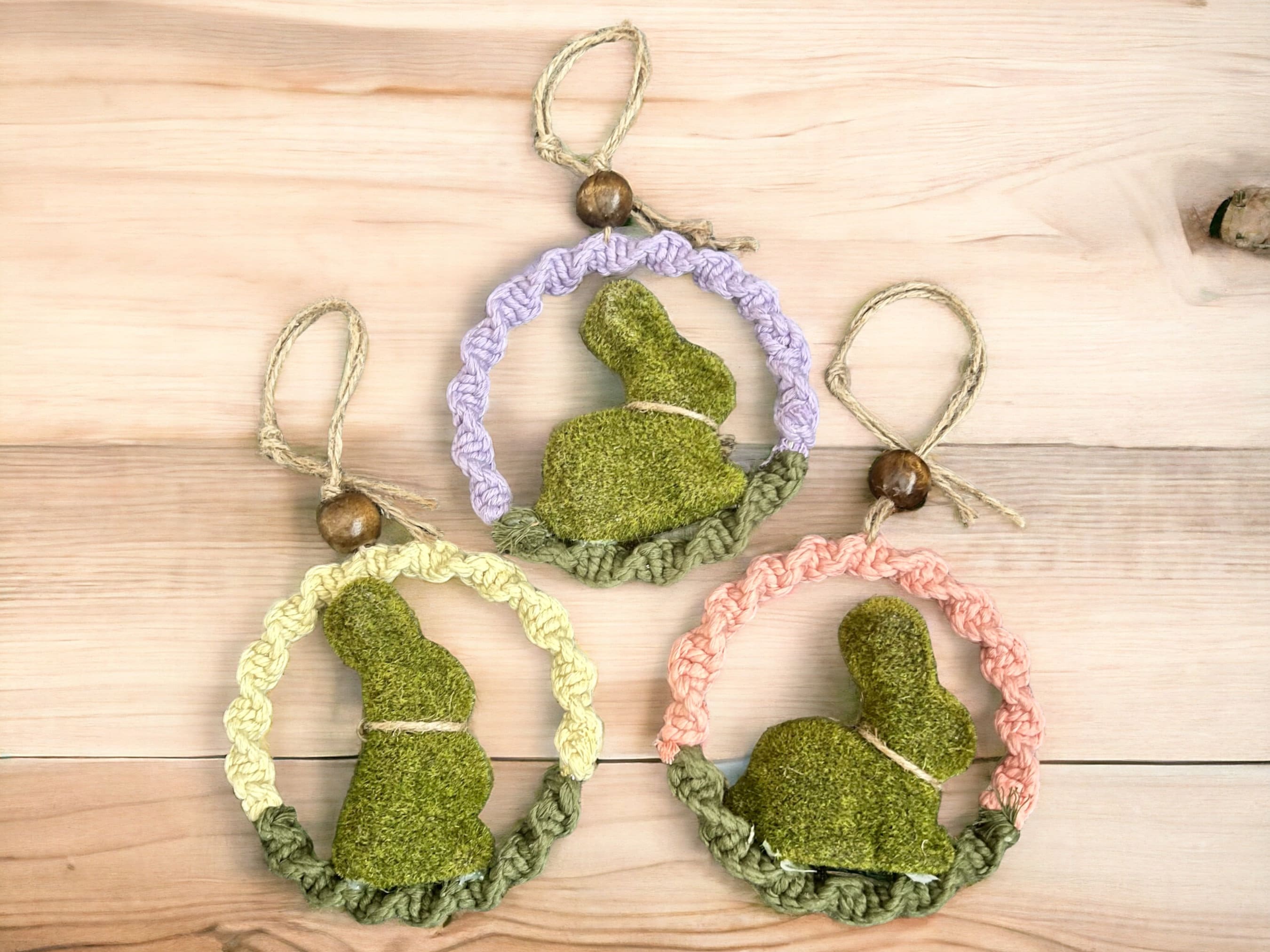 Cute Bunny Wall Decor Macrame, Macrame Easter, Bunny Decor, Easter ...