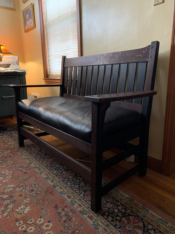 L&JG Stickley Bench 225 Circa 1905 | Etsy
