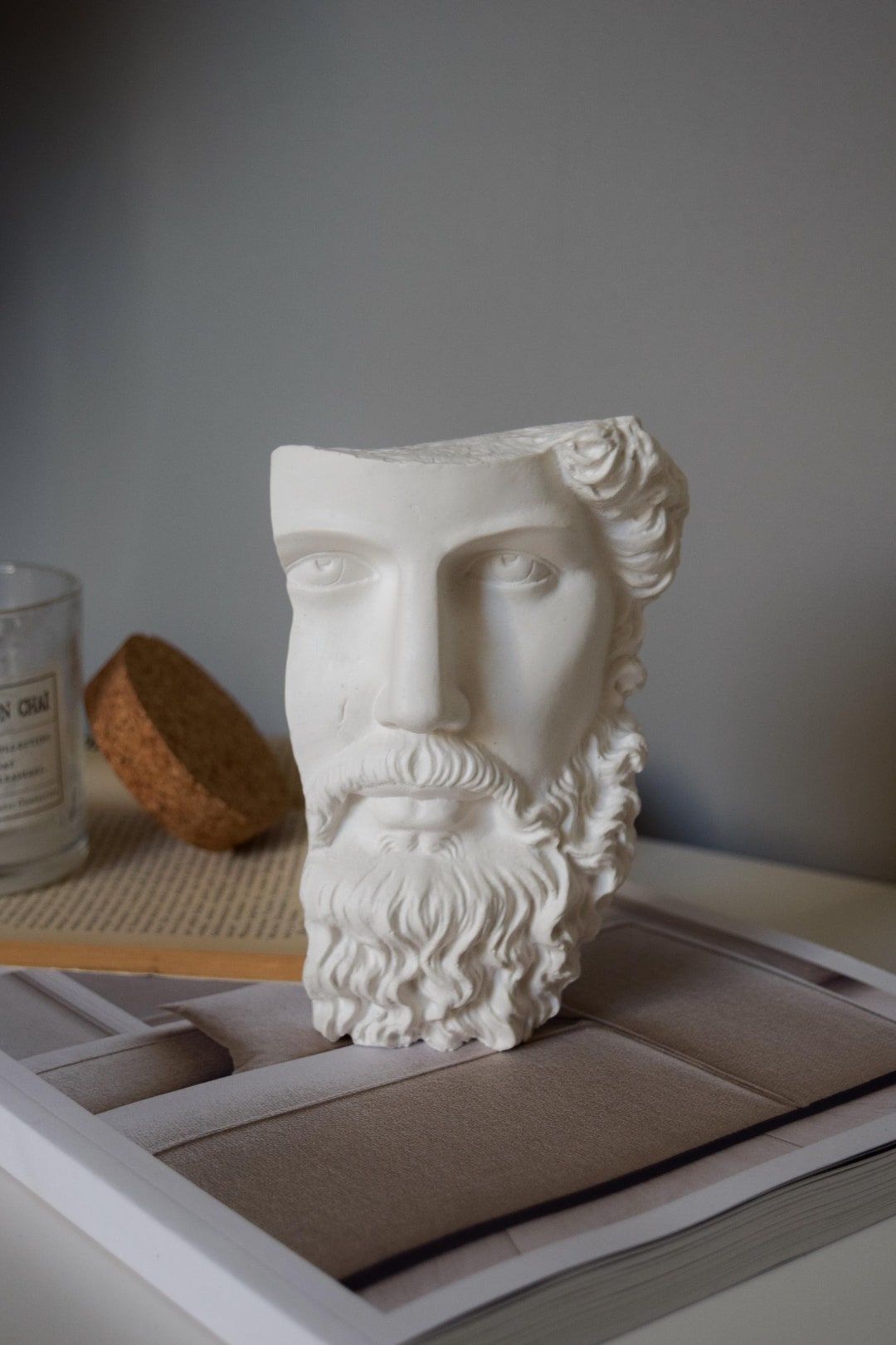 Zeus Figure for Standing Raysin White Decoration Greek Aesthetic ...