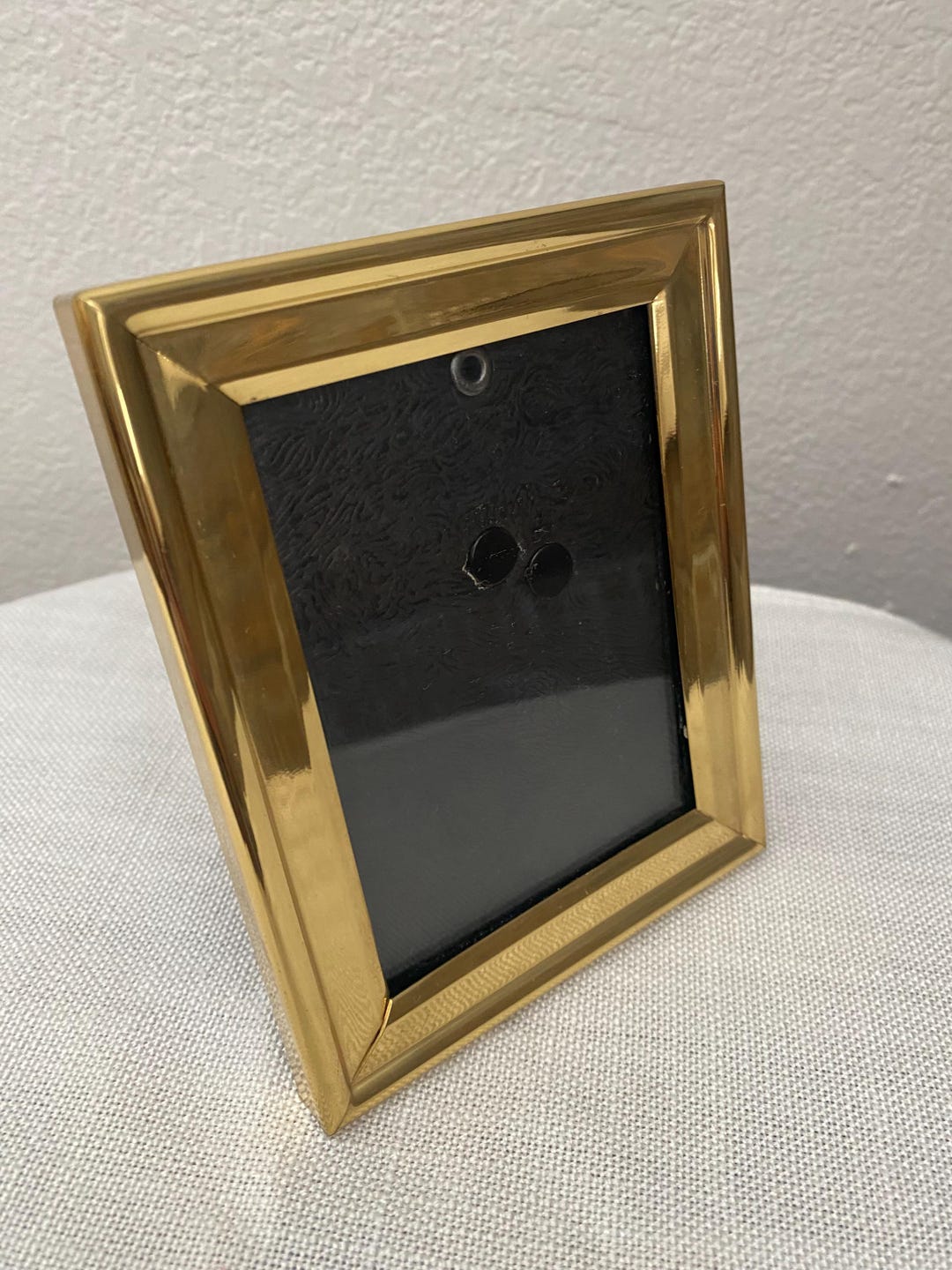 Vintage Solid Brass Picture Frame /velvet Backing Made in Korea - Etsy