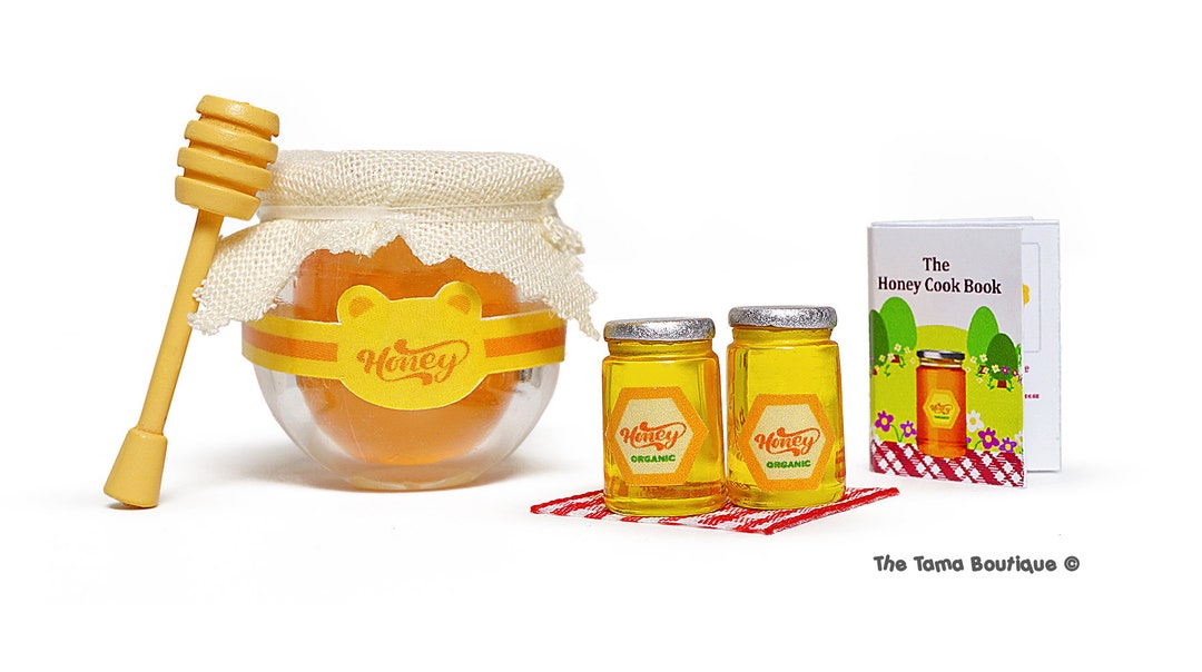 Sylvanian Families Calico Critters Miniature Food Honey Pot & Jars Set ...