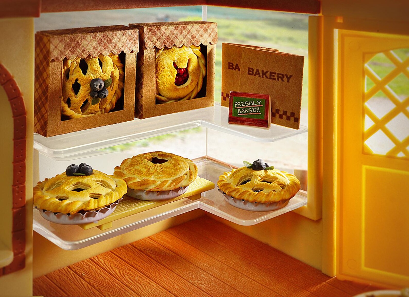 For Calico Critters Miniature Dollhouse Blueberry or Cherry Pie - Etsy