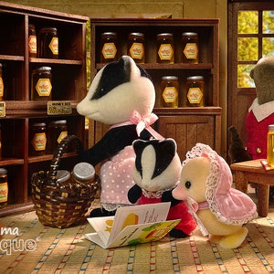 Sylvanian Families Calico Critters Miniature Food Honey Pot & Jars Set ...