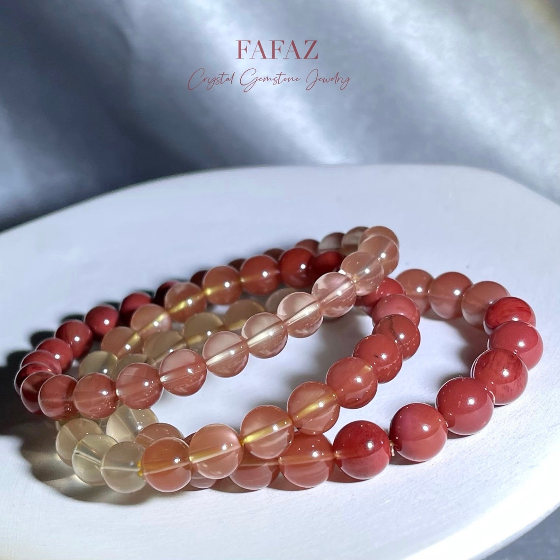 Andesine Bracelet Handmade 8mm andesine Beaded Gemstone - Etsy UK