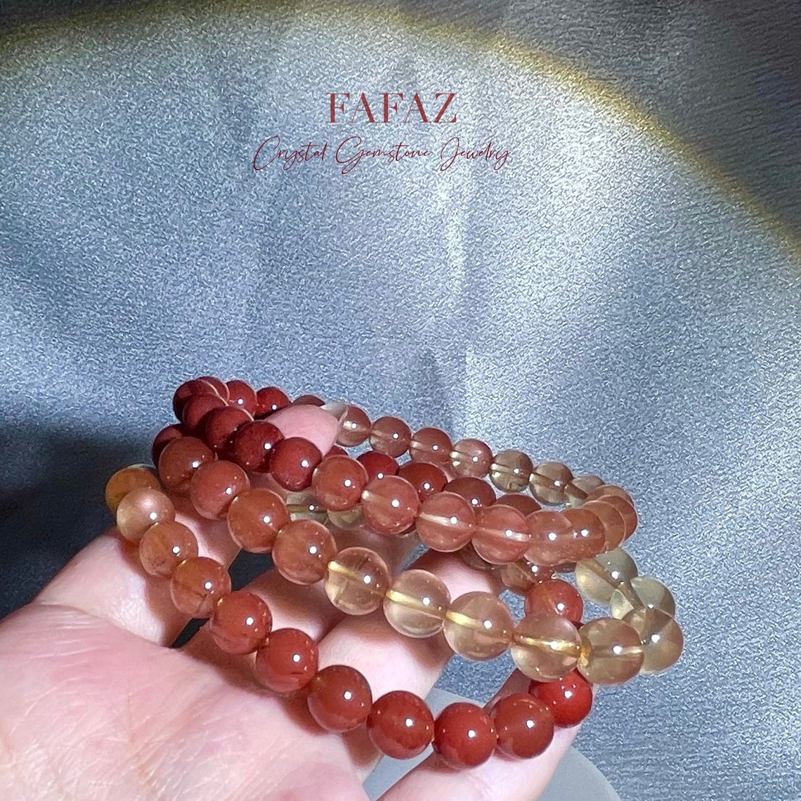 Andesine Bracelet Handmade 8mm andesine Beaded Gemstone - Etsy UK