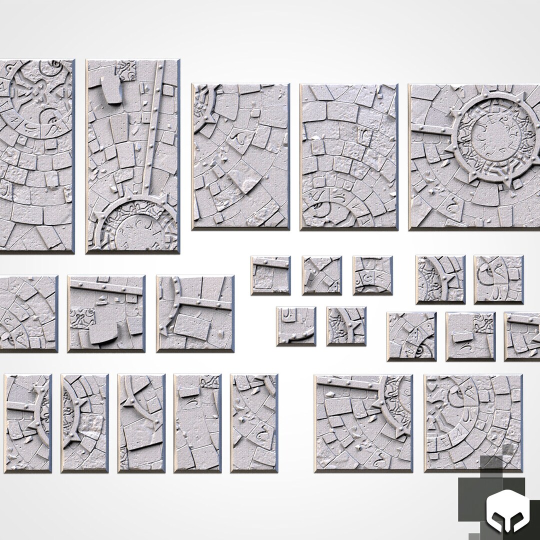 Sacred Temple Bases 20x20mm, 25x25mm, 25x50mm, 40x40mm, 50x50mm ...