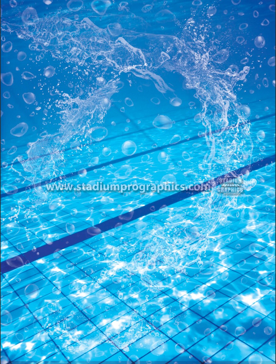 Swimming Digital Background - Etsy