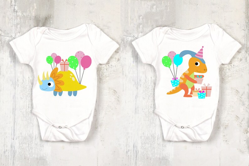 Dinosaur Party Clipart. Happy Dino Png - Etsy