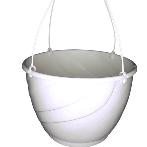 8 White Plastic Hanging Basket Saucerless - Etsy