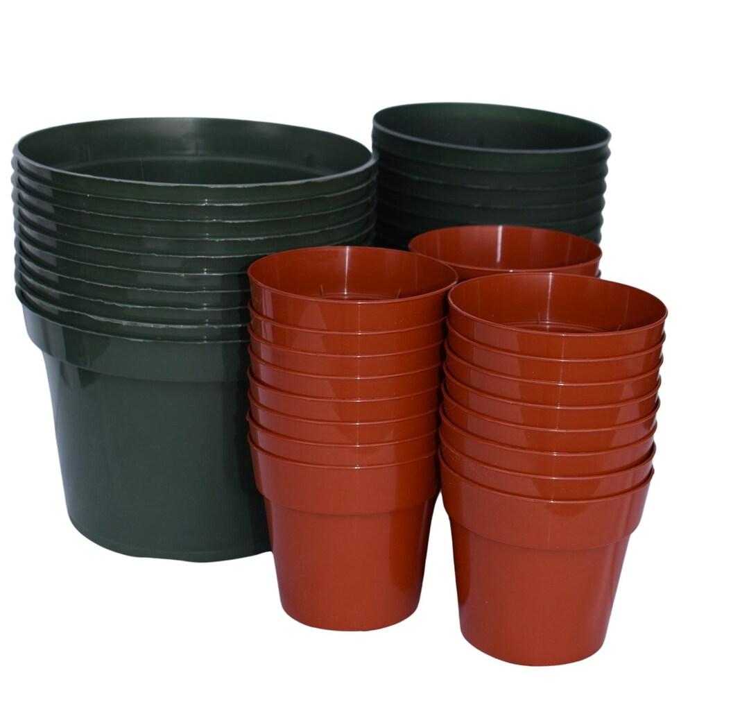 Set of 47 Greenhouse Pots for Small Houseplants - Includes 10 -6" Pots ...