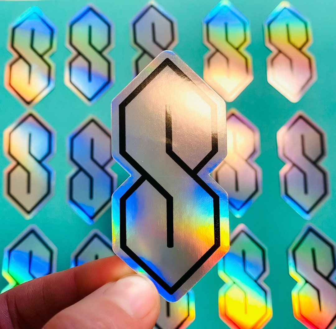 90s Sticker Holographic Cool S, Stussy S, Super S, Universal S, Pointy ...
