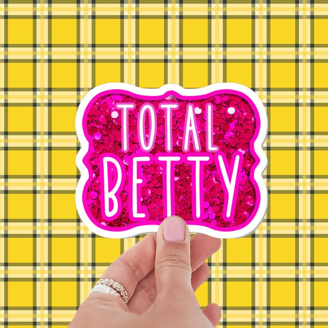 Total Betty Sticker, Funny Stickers, Stickers for Laptop, Stickers for ...