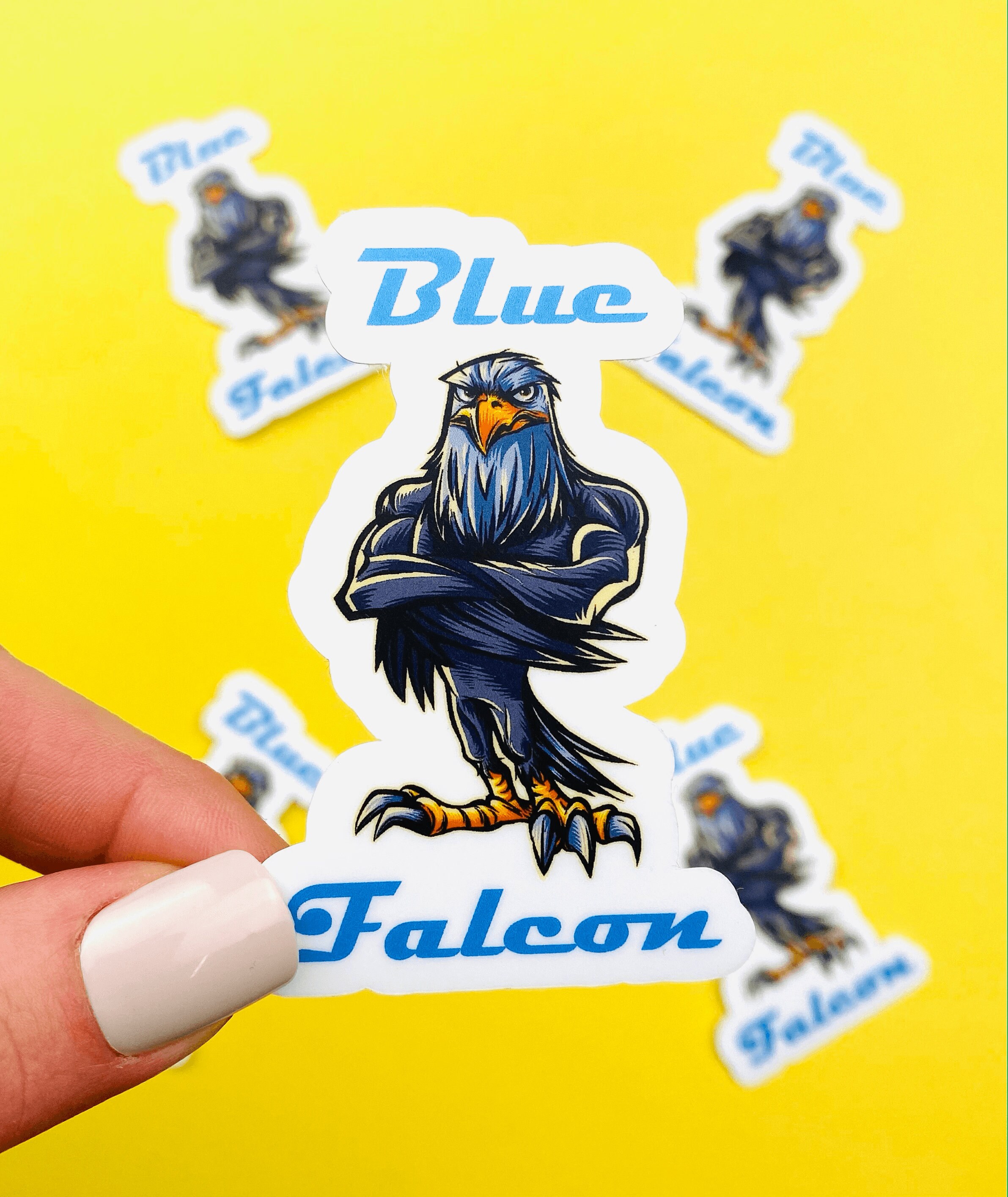 Blue Falcon Statue
