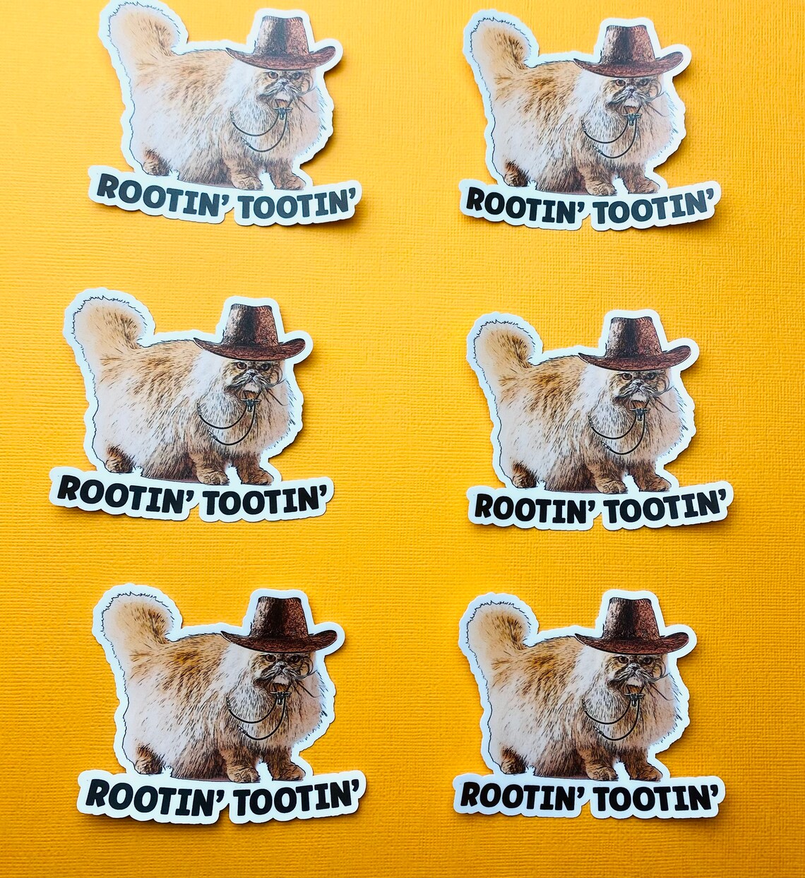 Rootin' Tootin' Cowboy Cat Sticker for Country Living - Etsy