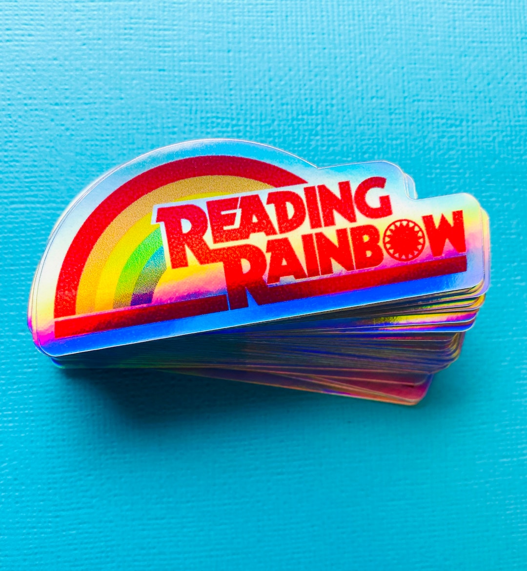 Reading Rainbow HOLOGRAPHIC Sticker Eighties Vintage Logo Sticker for ...