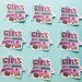 Girls Eighties Vintage Look Sticker Girls Fun 1980s 80s Aesthetic ...