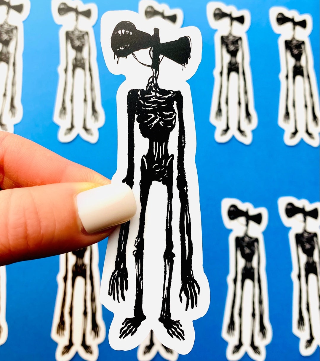 Siren Head Sticker Sirenhead Vinyl Sticker Creature Monster Sticker - Etsy