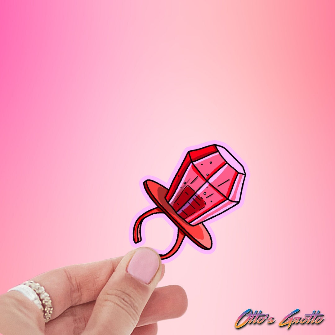 Red Ring Candy Sticker, Cute Sticker Aesthetic, 90s Stickers ...
